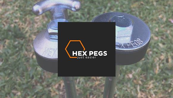Hex Pegs Drillable Tent Pegs - Just Easier | Snowys Outdoors