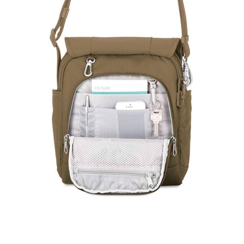 Pacsafe Metrosafe LS200 Shoulder Bag S&stone | Snowys Outdoors
